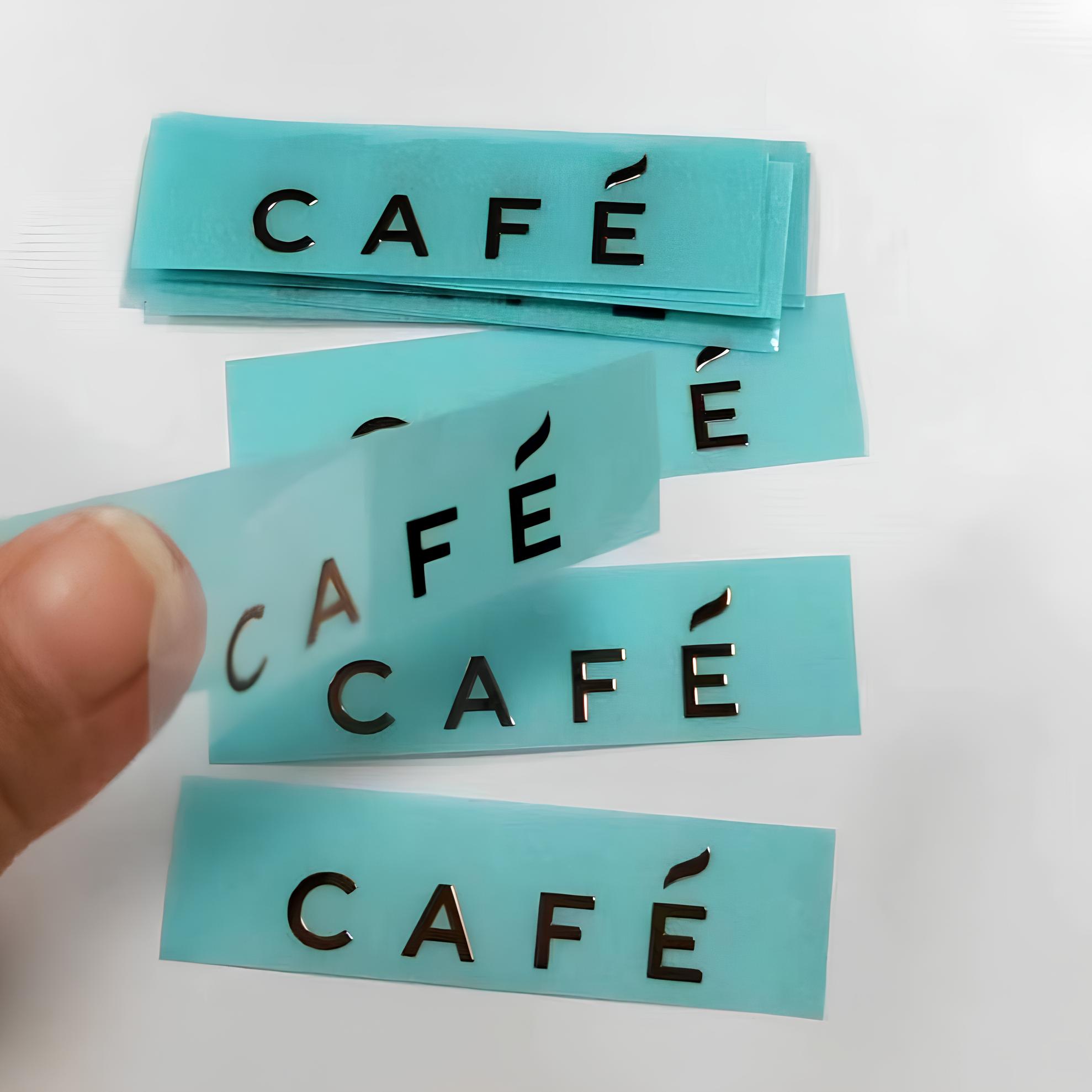 China High-End Custom Nickel Metal Packaging Label 3D Logo UV Transfer ...