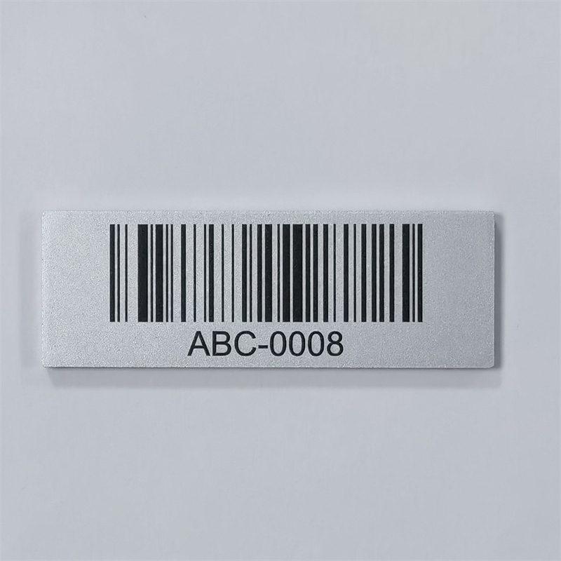China Custom QR Code Barcode Information Self-adhesive Metal Tag ...