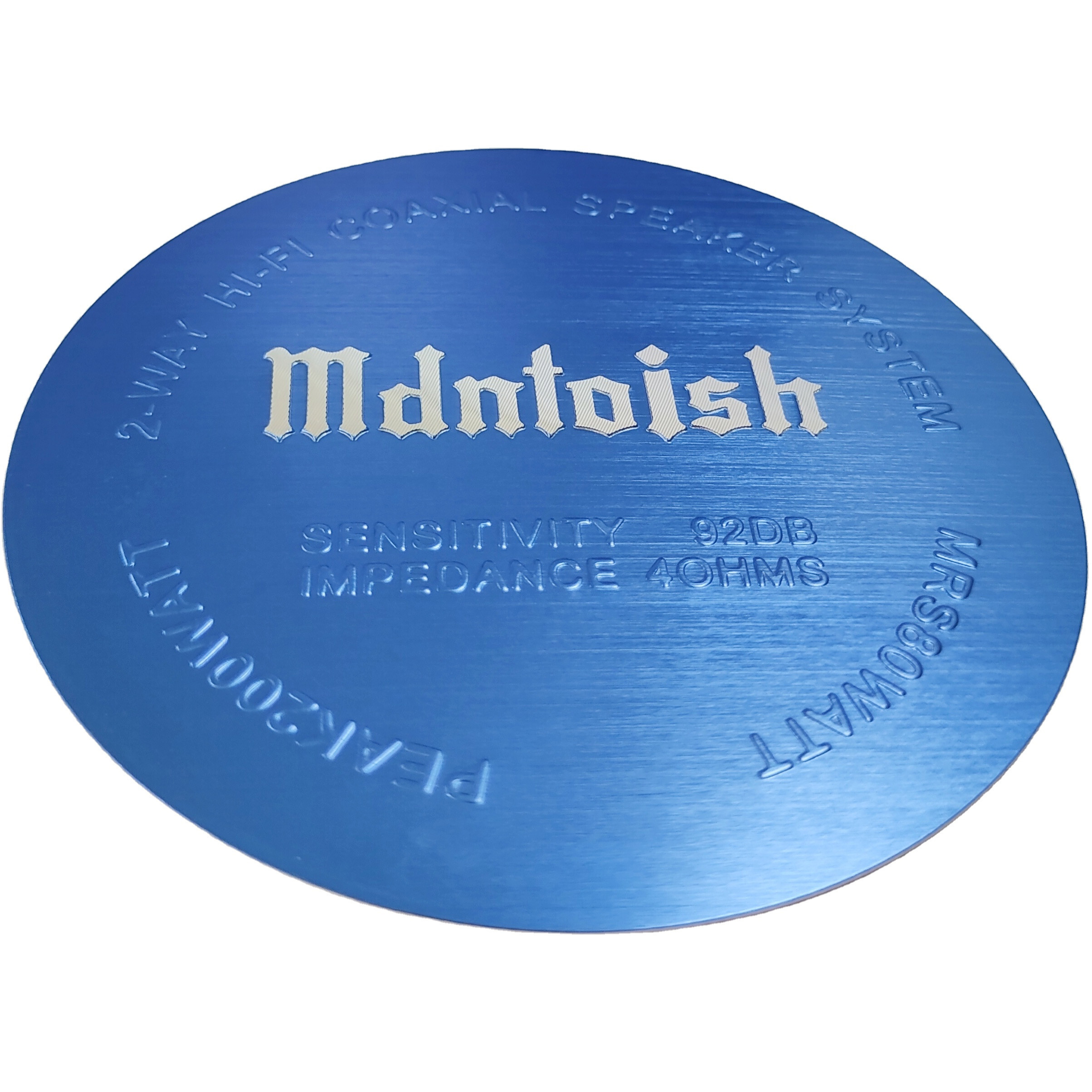 China Diamond Cut Logo Metal Name Plate Embossed Brushed Texture ...