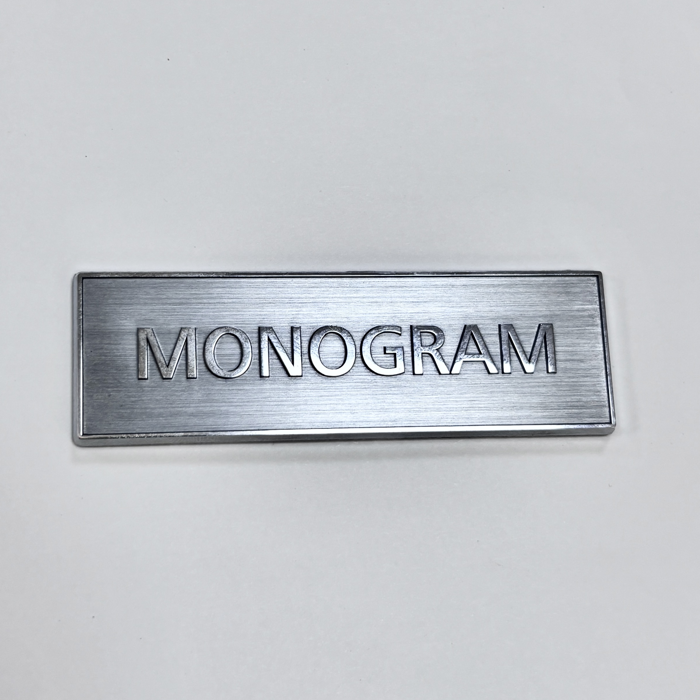 China Custom Brushed Letter Nickel Plate Metal Etching Self-adhesive ...